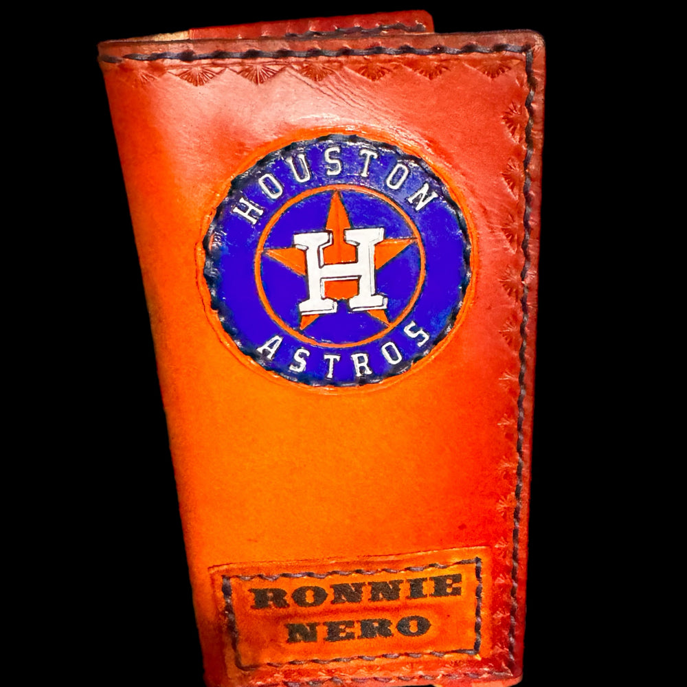 Check Book Cover - Custom Hand-Tooled & Color