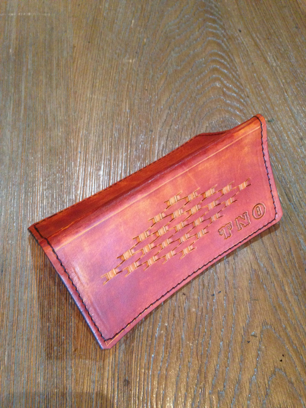 Check Book Cover - Custom Hand-Tooled & Color